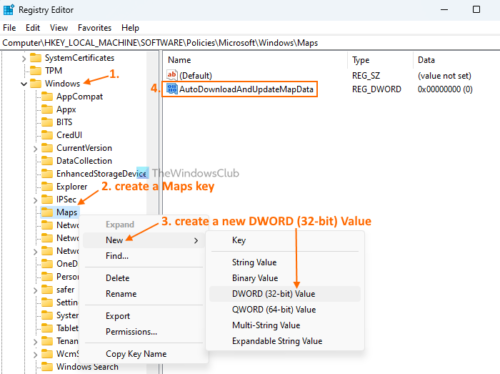 Enable Or Disable Automatically Update Offline Maps In Windows 11