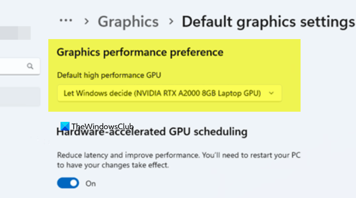 Game Pass PC won’t let me assign GPU to a game