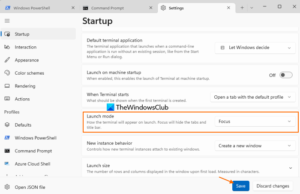 How to enable Focus Mode in Windows Terminal