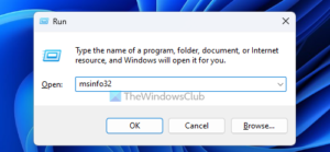 How to open and view System Information panel in Windows 11