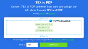 How to convert LaTeX to PDF document in Windows 11/10
