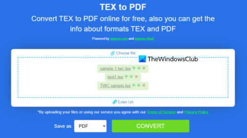 How to convert LaTeX to PDF document in Windows 11/10