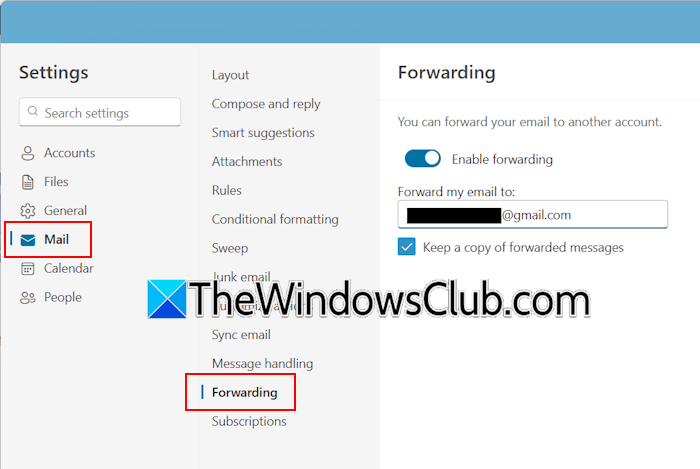 How to automatically Forward Email in Outlook
