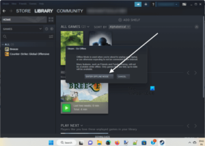 How to fix Failed to find Steam error on Windows 11/10