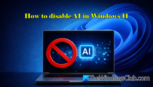 How to disable AI in Windows 11