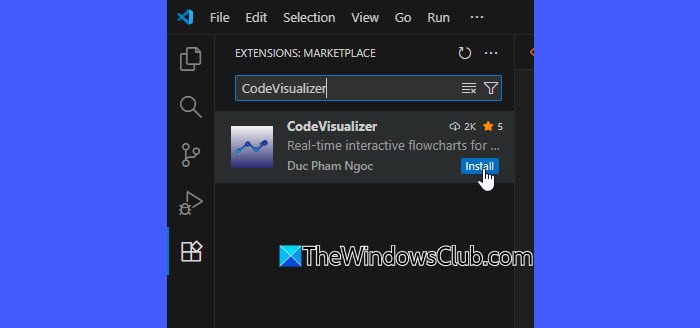 Create real-time interactive flowcharts for code: VS Code CodeVisualizer