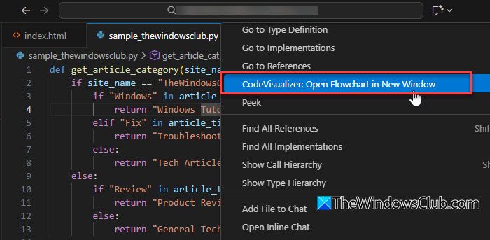 Create real-time interactive flowcharts for code: VS Code CodeVisualizer