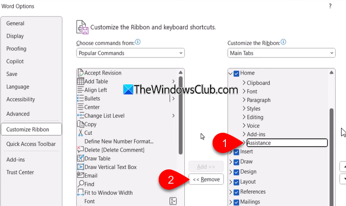How to disable Copilot in Word, Excel, PowerPoint, Outlook