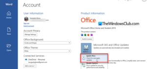 Restart Office to apply changes to privacy settings popping up
