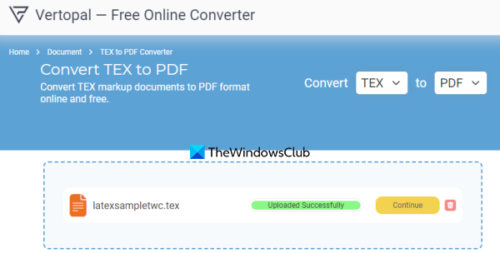 How to convert LaTeX to PDF document in Windows 11/10