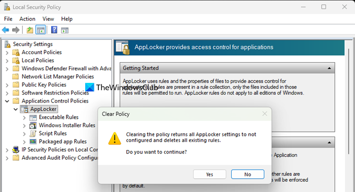 How to import and export AppLocker Policy on Windows 11