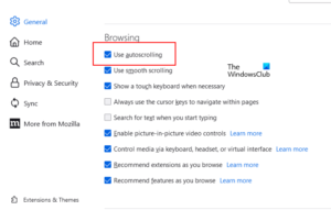 Mouse middle click is not working in Firefox on Windows 11/10