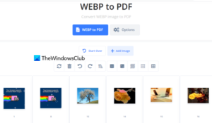 How to convert WebP to PDF in Windows 11/10
