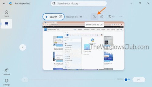 Windows Click to Do not working; couldn't highlight anything