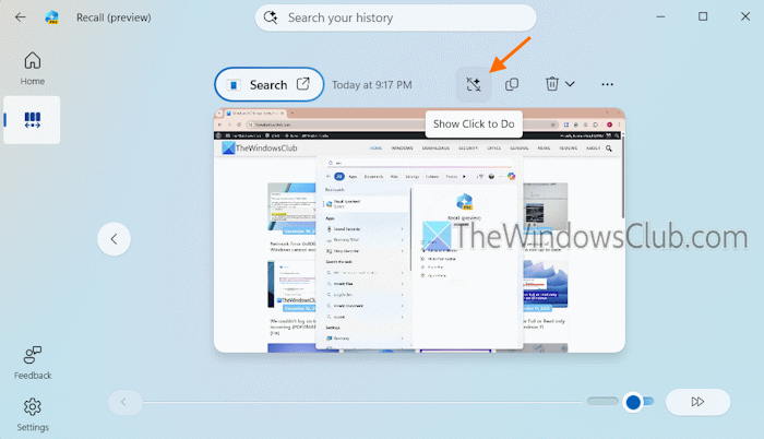 Windows Click to Do not working; couldn't highlight anything