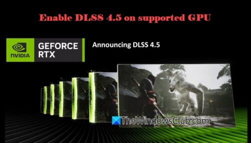 How to enable DLSS 4.5 on supported GPU