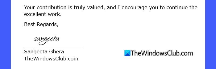 How to add Signature Line in Word without X
