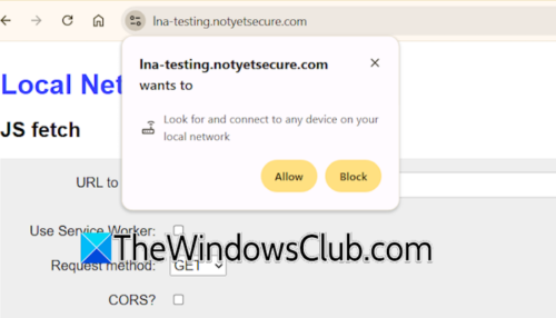 Look for and connect to any device on your local network Chrome