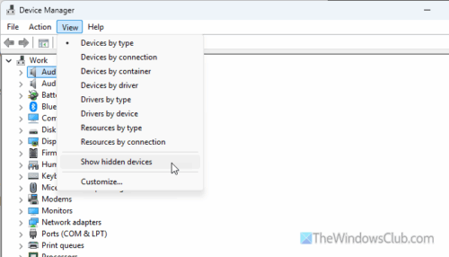 Audio inputs and outputs missing from Device Manager