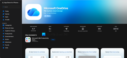 How to access OneDrive backup files or folders