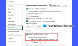 How to speed up calculating threads in Excel