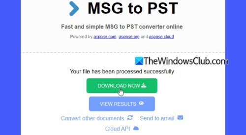 How to convert MSG files to PST format