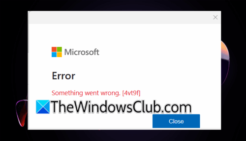 Microsoft 365 Login Error TAG: 4usqa