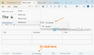 How to use Markdown in Notepad