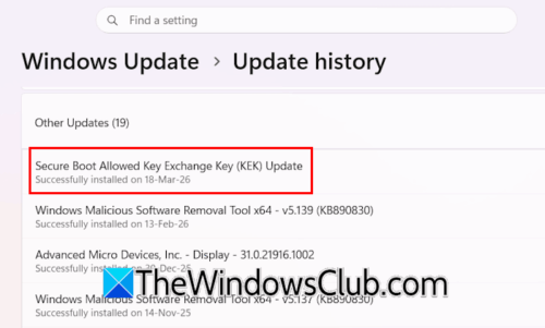 Check, Update Windows Secure Boot Certificates expiring in 2026