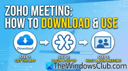Zoho Meeting: How to download and use