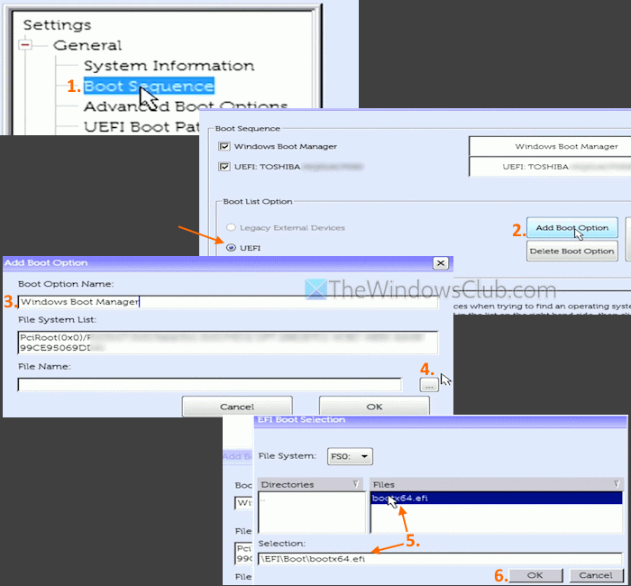 Windows Boot Manager not showing in BIOS in Windows 11