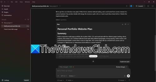 How to use Codex to build a Website