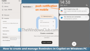 How to create and manage Reminders in Copilot on Windows 11