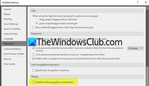 OneNote flickering or not working on second monitor
