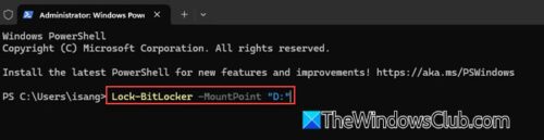 How to lock BitLocker encrypted drives in Windows 11