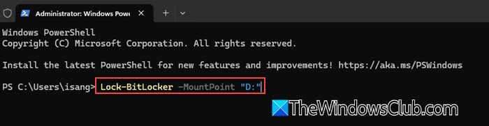 How to lock BitLocker encrypted drives in Windows 11