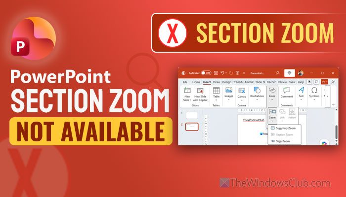 PowerPoint Section Zoom not available [Fix]